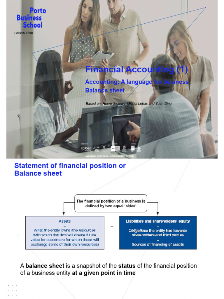 Slides Session1 | PDF | Balance Sheet | Equity (Finance)