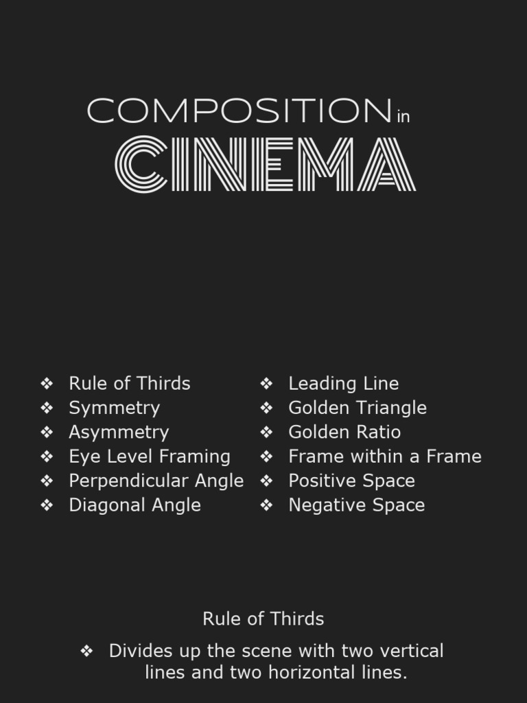 Compositions in Cinema | Download Free PDF | Composition (Visual Arts ...