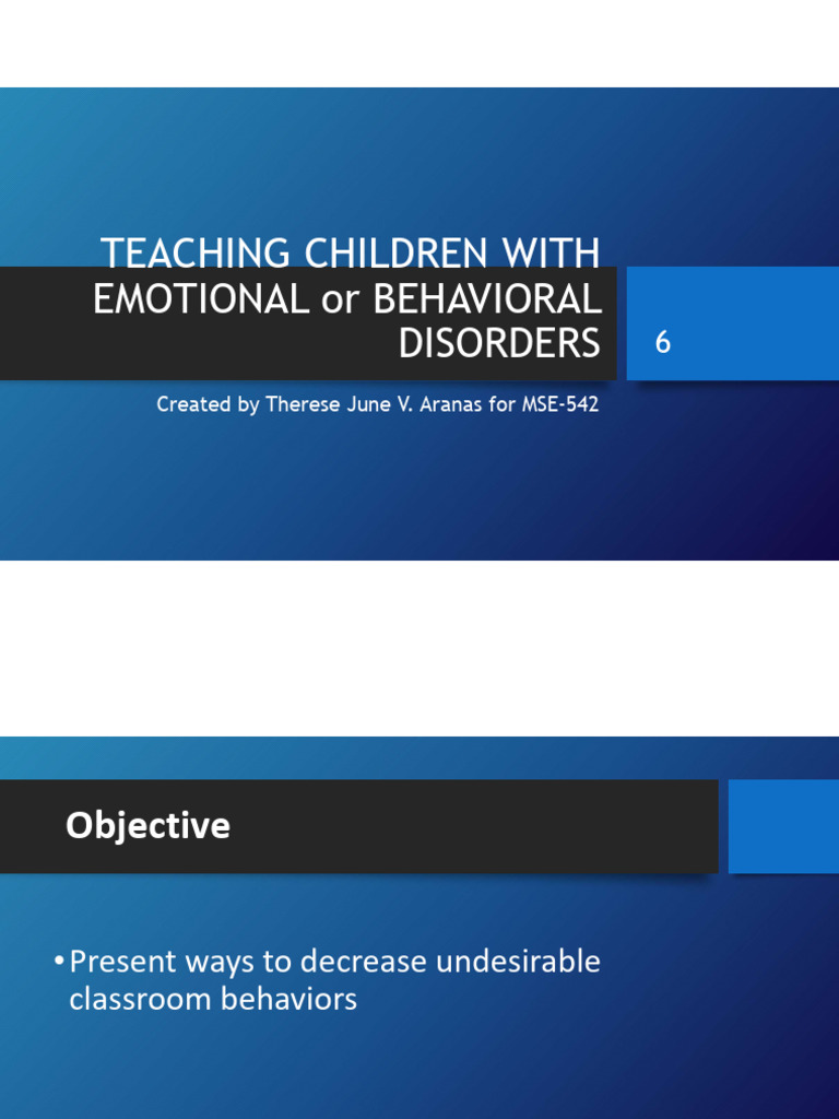 MSE 542 - Reducing Inappropriate Behavior - Procedure | PDF | Behavior ...