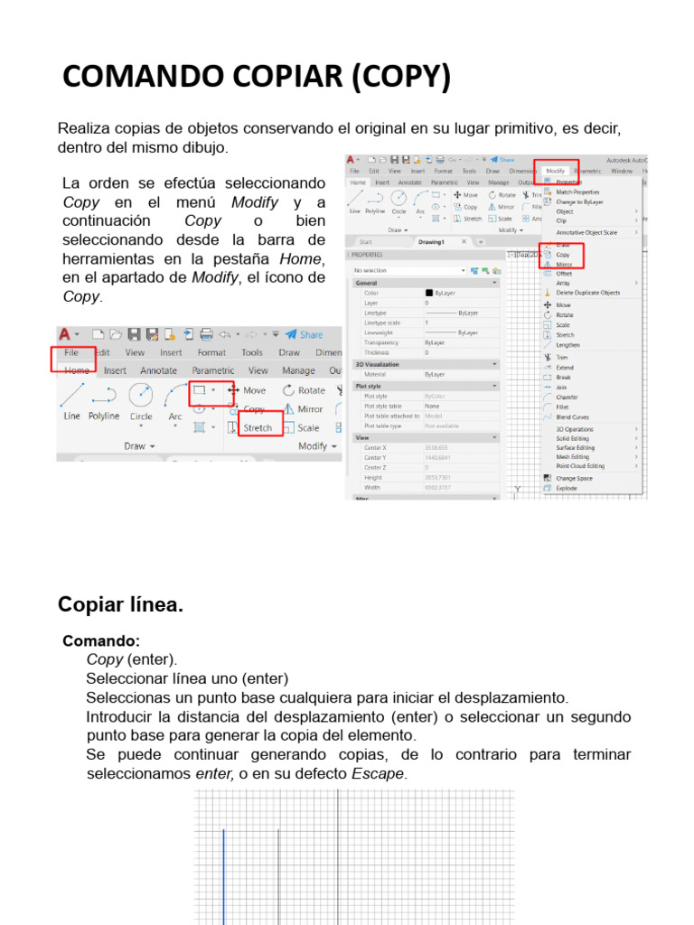 Presentación2 Comandos de Modificacion | PDF