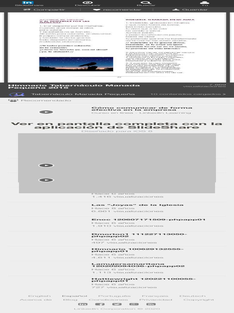 Himnario Tabernáculo Manada Pequeña 2015 | PDF