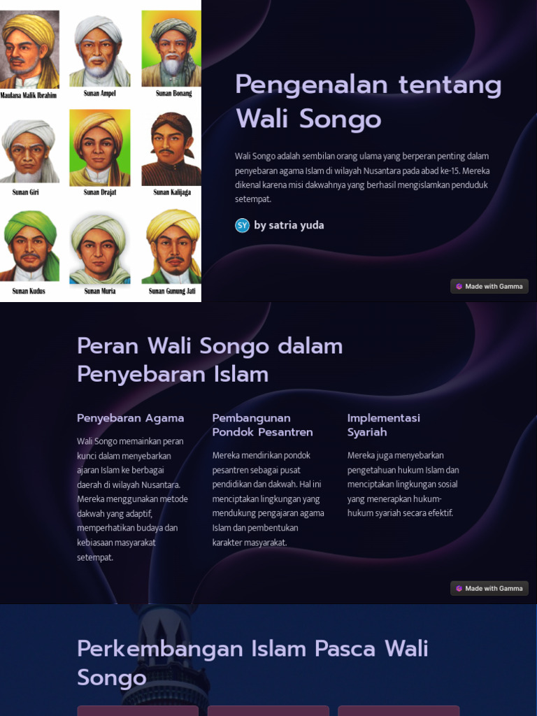 Pengenalan Tentang Wali Songo | PDF | Agama & Spiritualitas