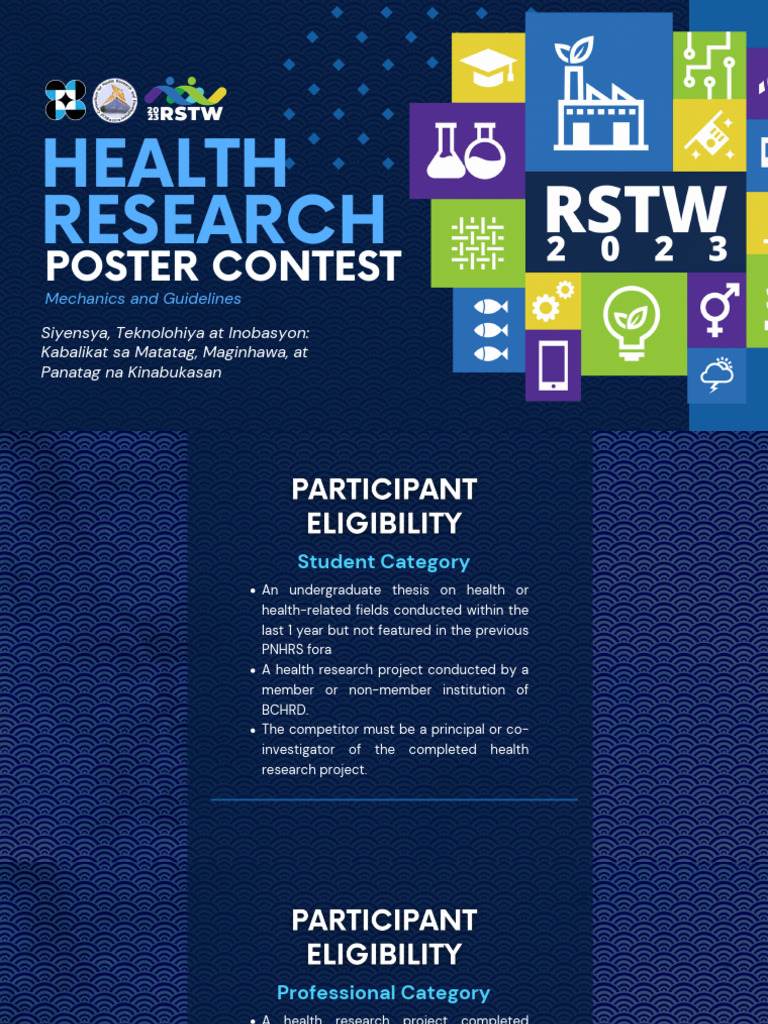 Health Research Poster Contest | PDF