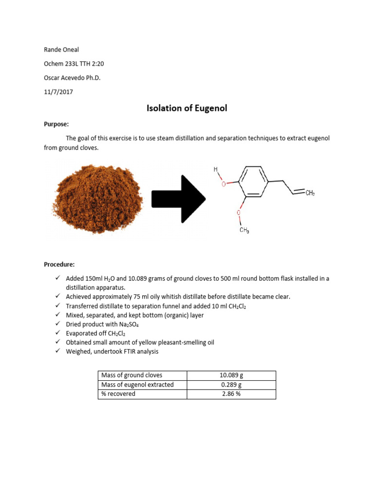 Eugenol | PDF