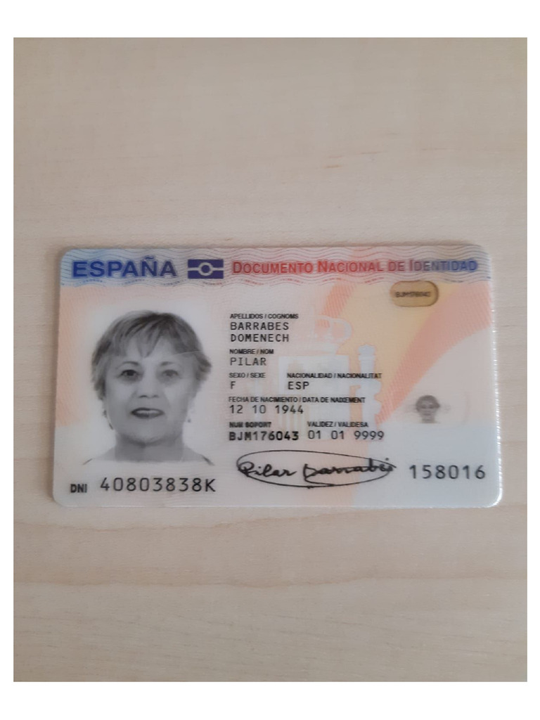 Dni - Pilar Barrabes Domenech - VDF | PDF