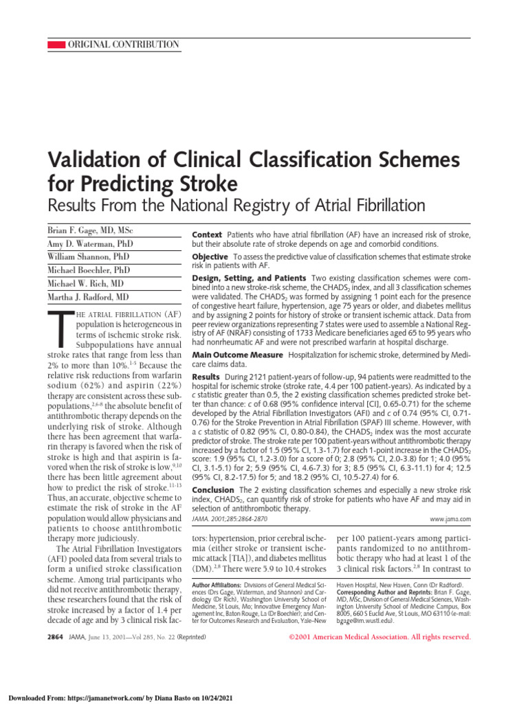 Joc 01974 | PDF | Stroke | Heart Failure