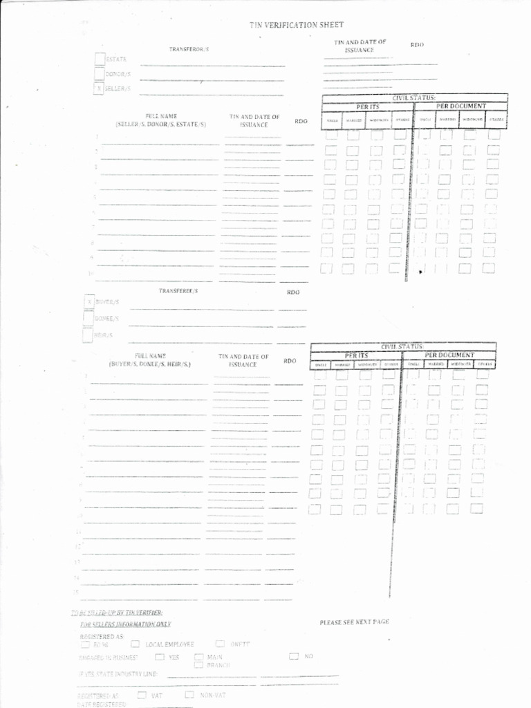 TIN Verification Form_000001 | PDF