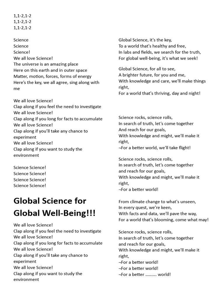 Science Jingle | PDF | Science | Nature