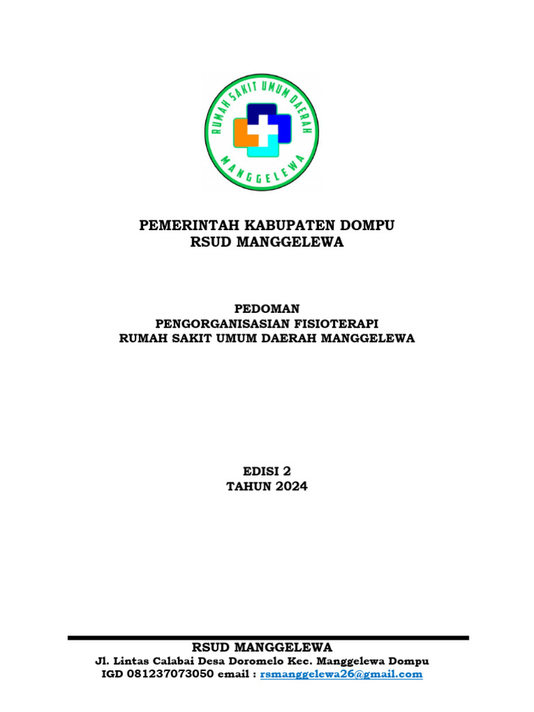 Pedoman Organisasi Fisioterapi | PDF