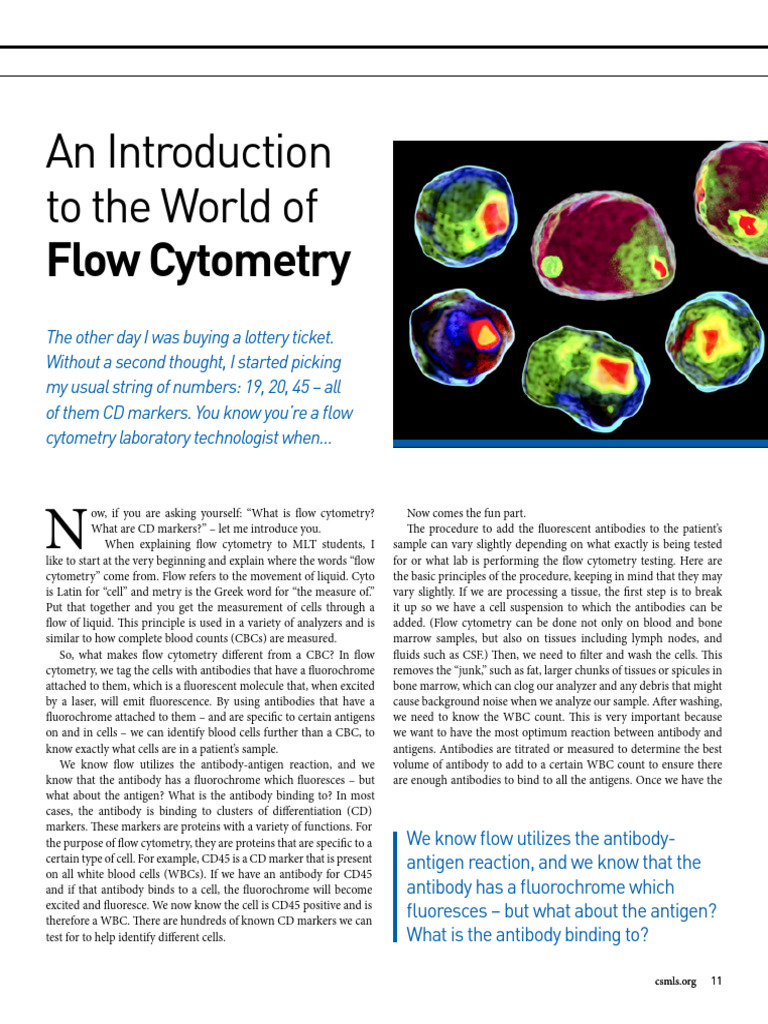Introduction Flow Cytometry-1 | PDF | Self-Improvement | Science ...