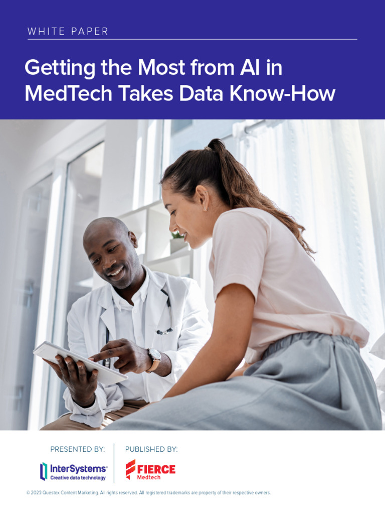 Making most of AI in medtech | PDF | Electronic Health Record | Artificial Intelligence