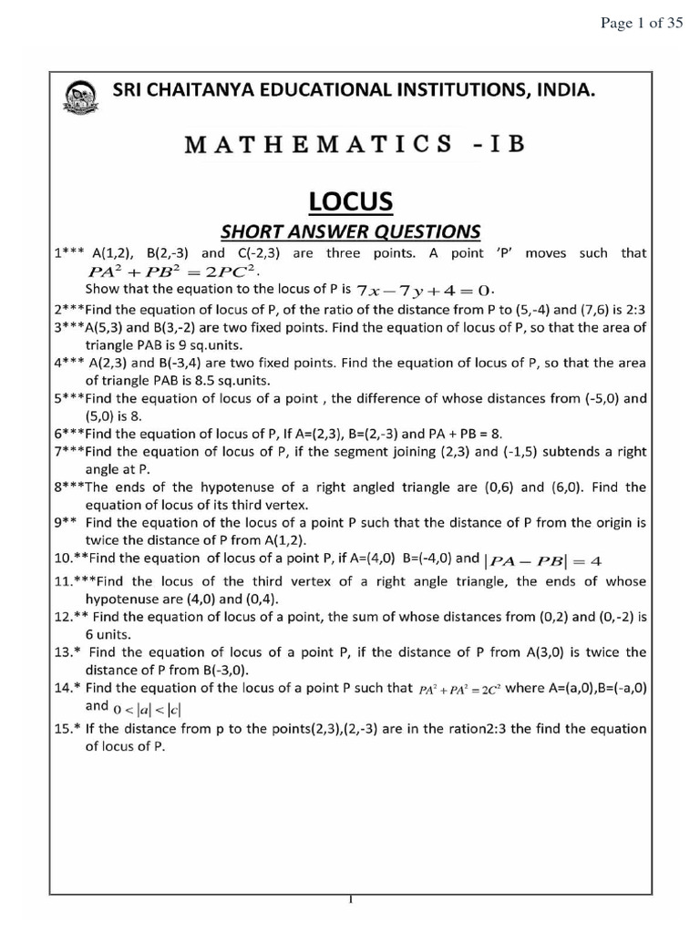 JR Maths-1b | PDF | Line (Geometry) | Perpendicular