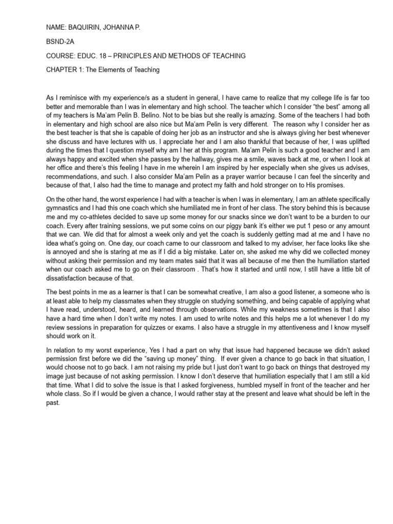 Educ 18 | PDF | Learning | Behavior Modification