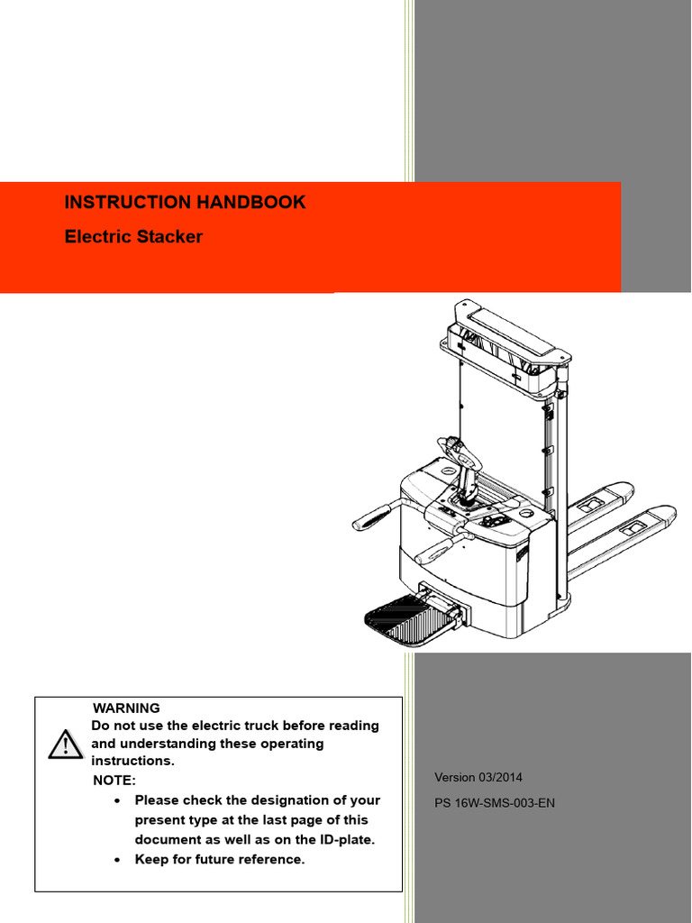 Manual Stacker | PDF | Truck | Elevator