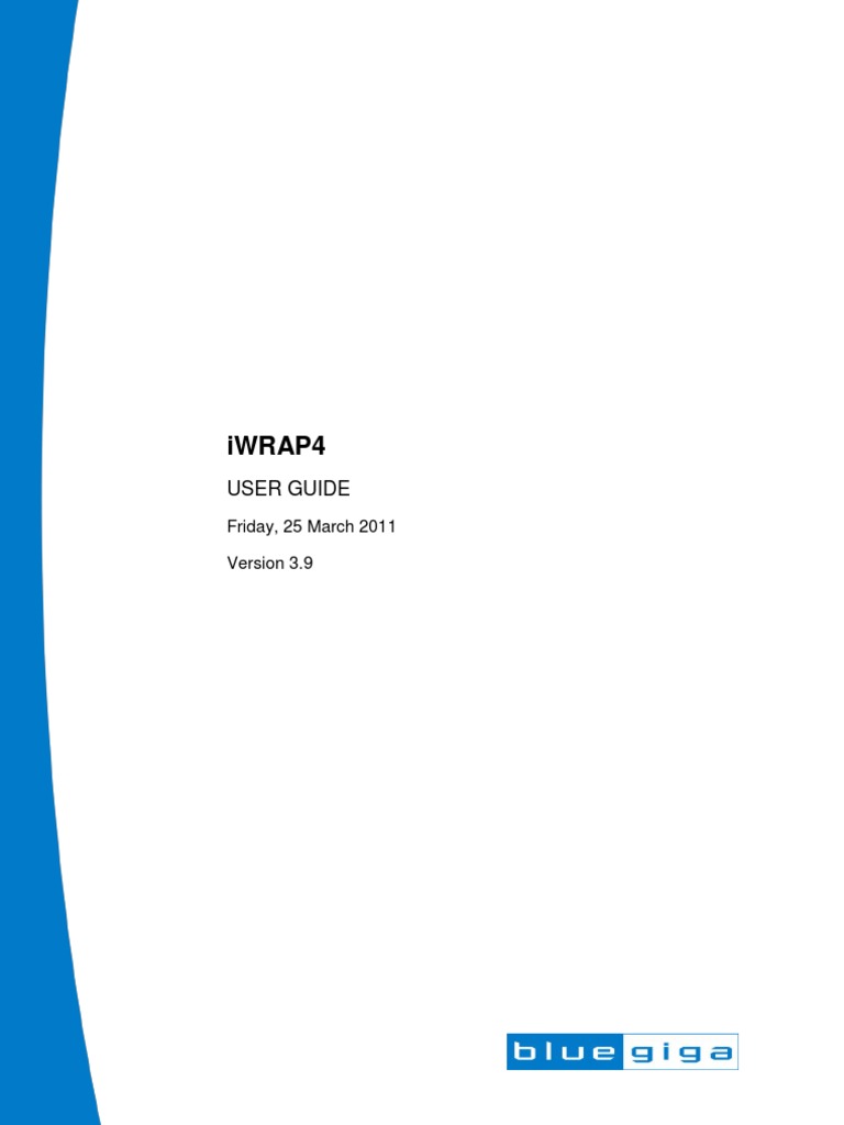 iWRAP4 User Guide-1 | PDF | Bluetooth | Interface (Computing)