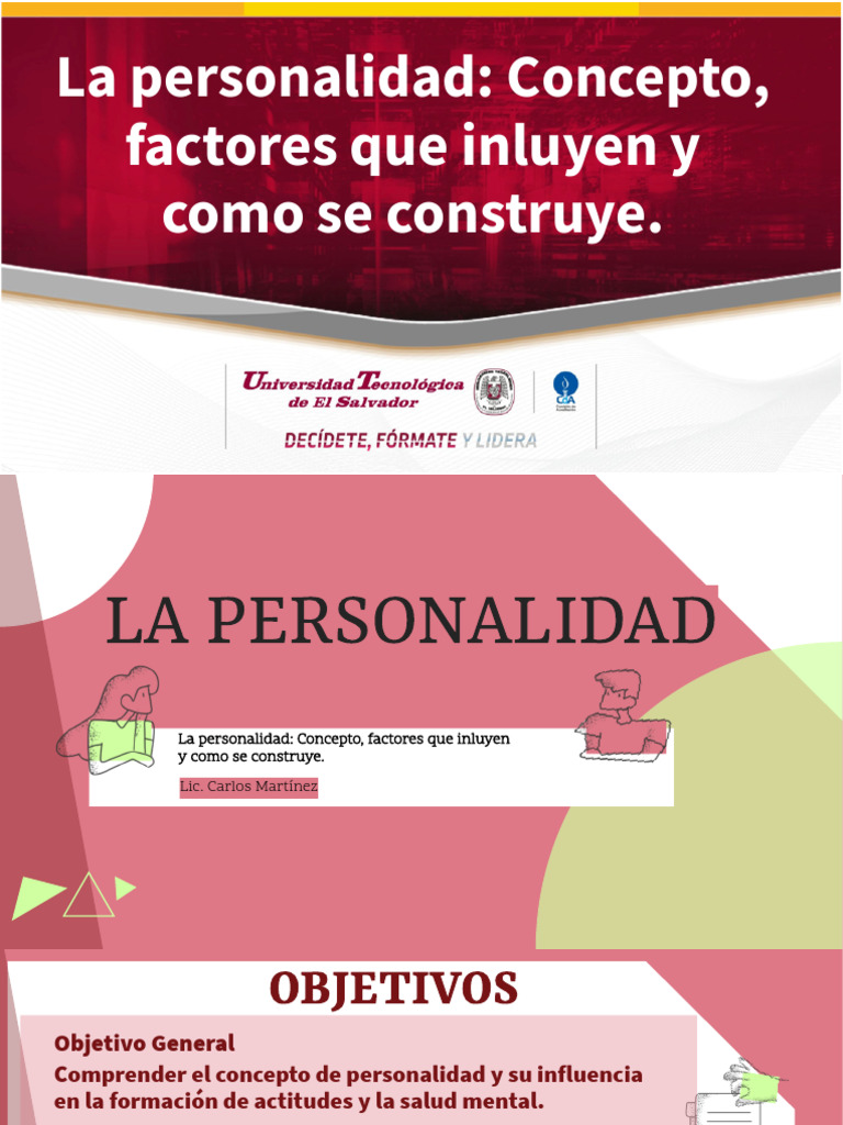 La Personalidad Concepto, Factores Que Inluyen y Como Se Construye ...