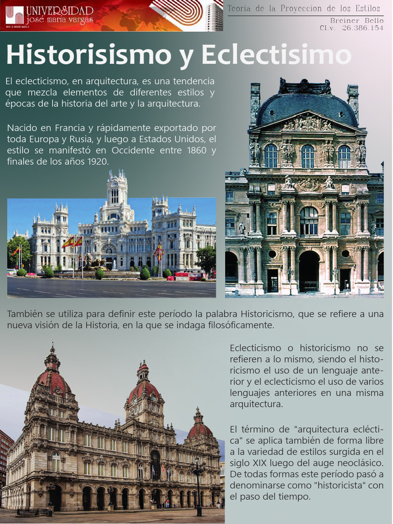 Historicismo y Eclectisismo | PDF