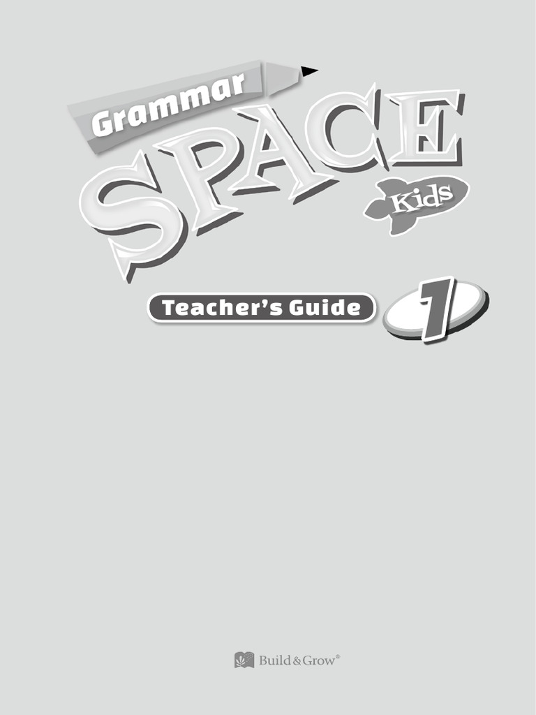 Grammar Space Kids 1 TG | PDF | Grammatical Number | Plural