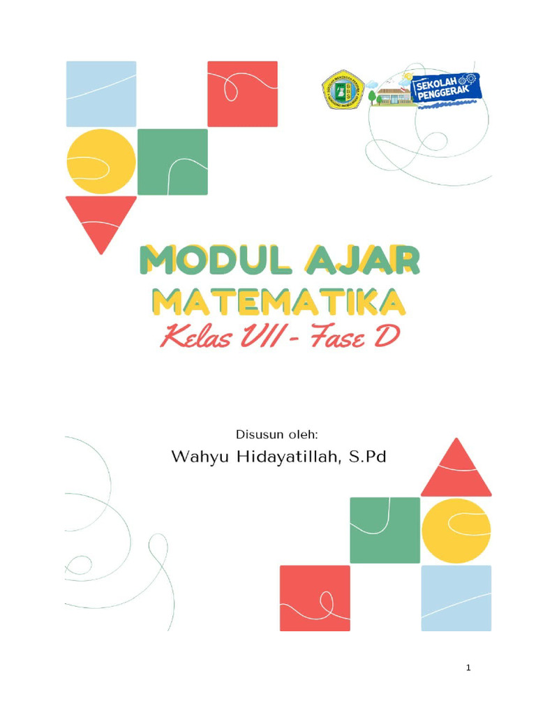 MODUL AJAR 1 MATEMATIKA SMP Kelas 7 Bab 1 | PDF