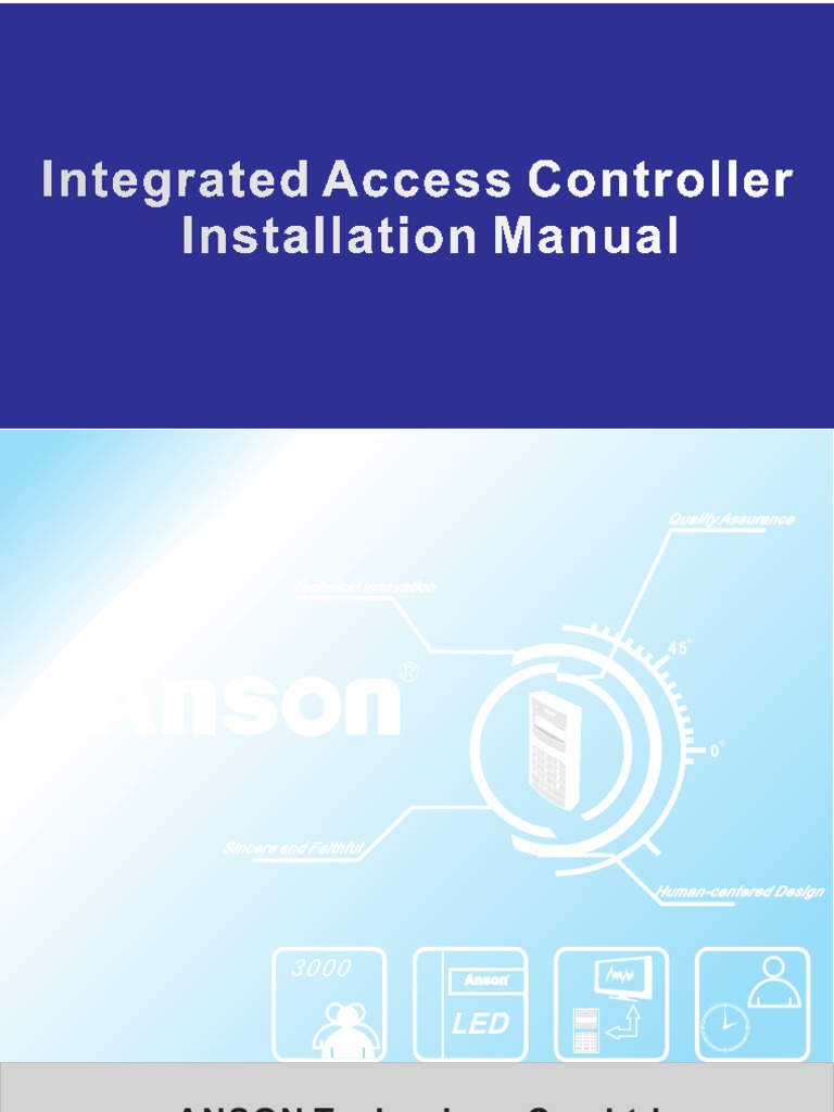 Integrated Access Controller | PDF | Access Control | Input/Output