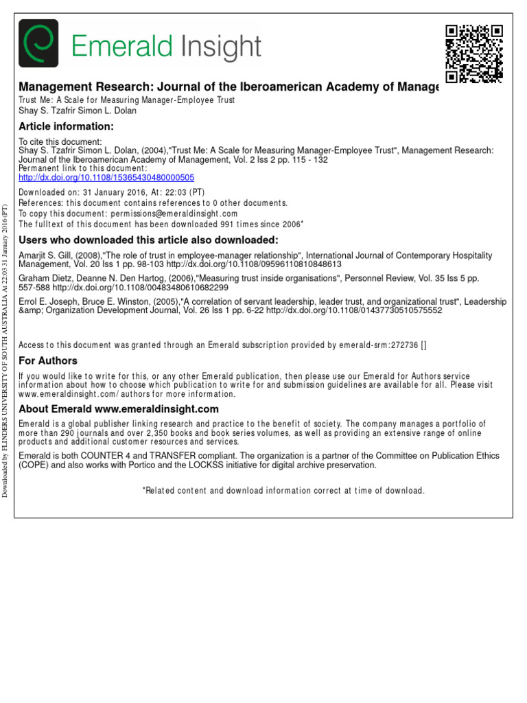 TRUST - Simon Dolan | PDF