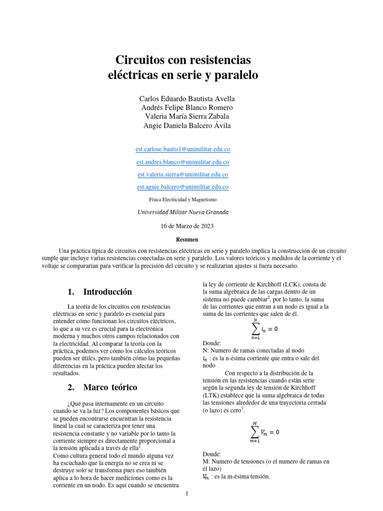 Informe 6 | Descargar gratis PDF | Resistencia Eléctrica y Conductancia | voltaje