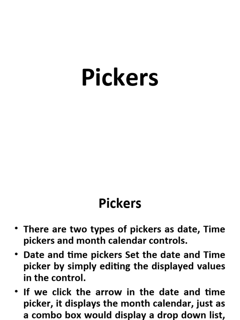 Pickers | PDF | Computers