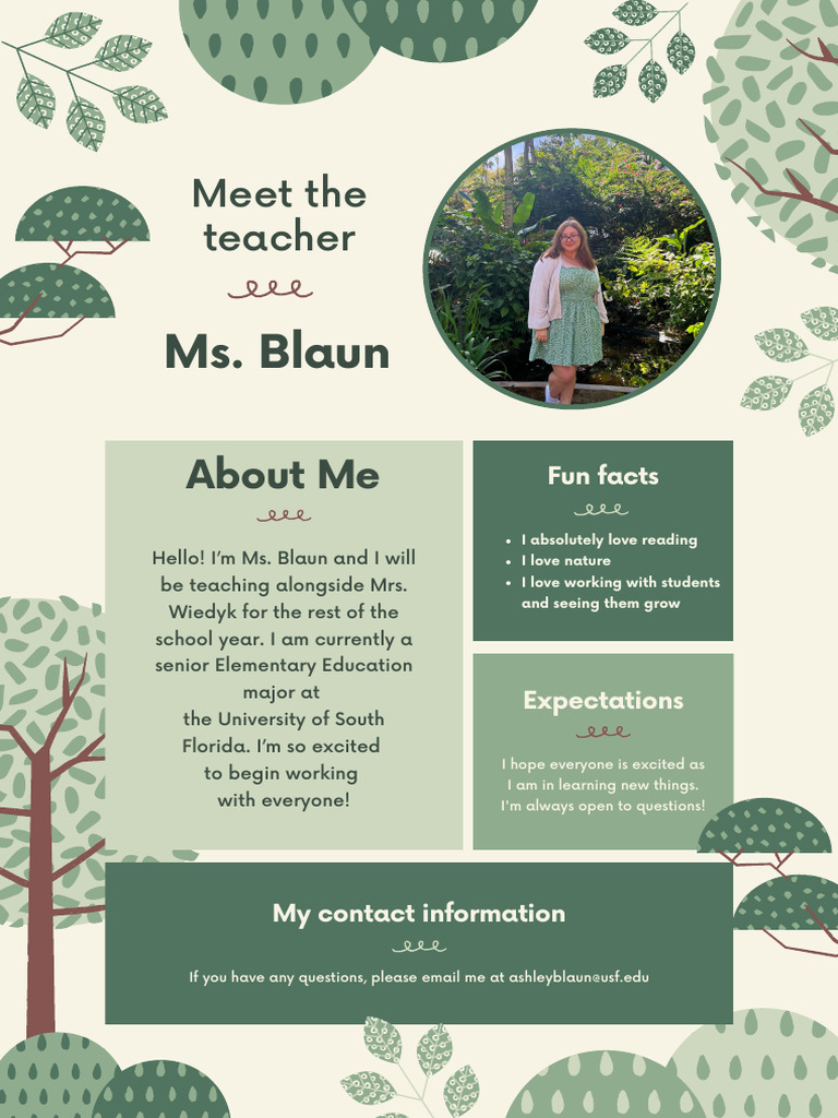 Meet The Teacher 1 | PDF