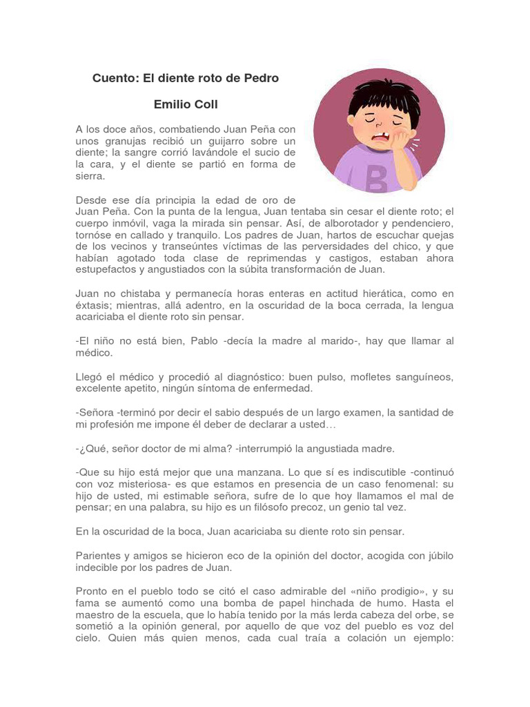 Cuento El Diente Roto | PDF