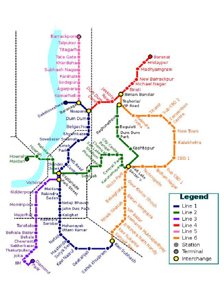 Kolkata Metro Map | PDF