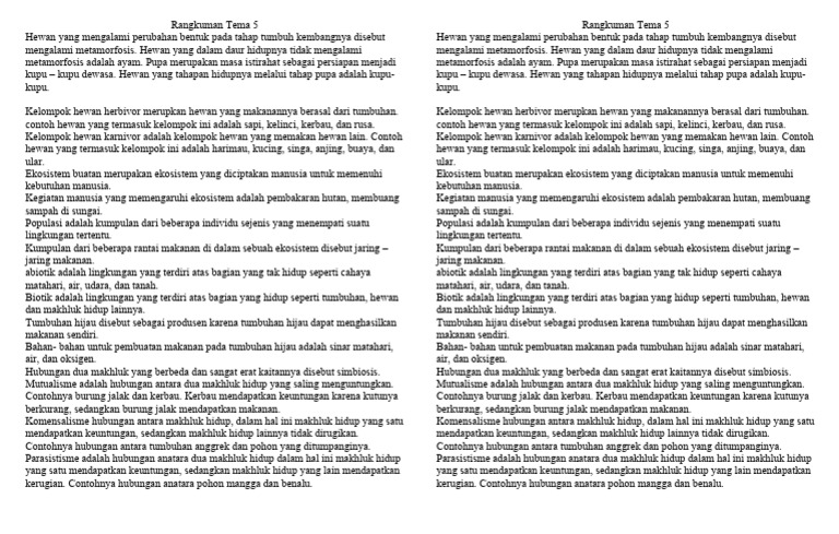 Rangkuman Tema 5.docx New | PDF