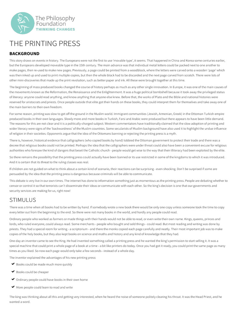 The Printing Press | PDF