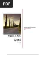 Modul Ms Word 2013 CBT 2021 | PDF | Teknologi & Rekayasa