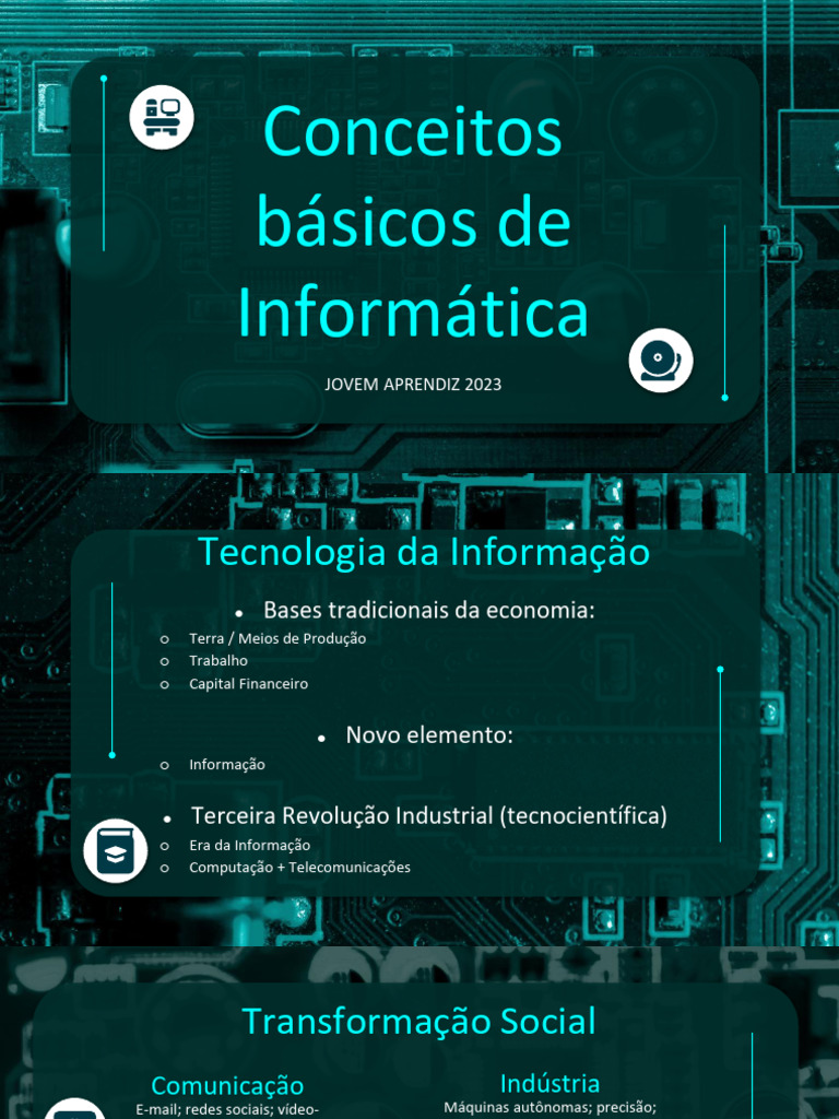 Conceitos Básicos | PDF | Ciência da Computação | Rede de computadores