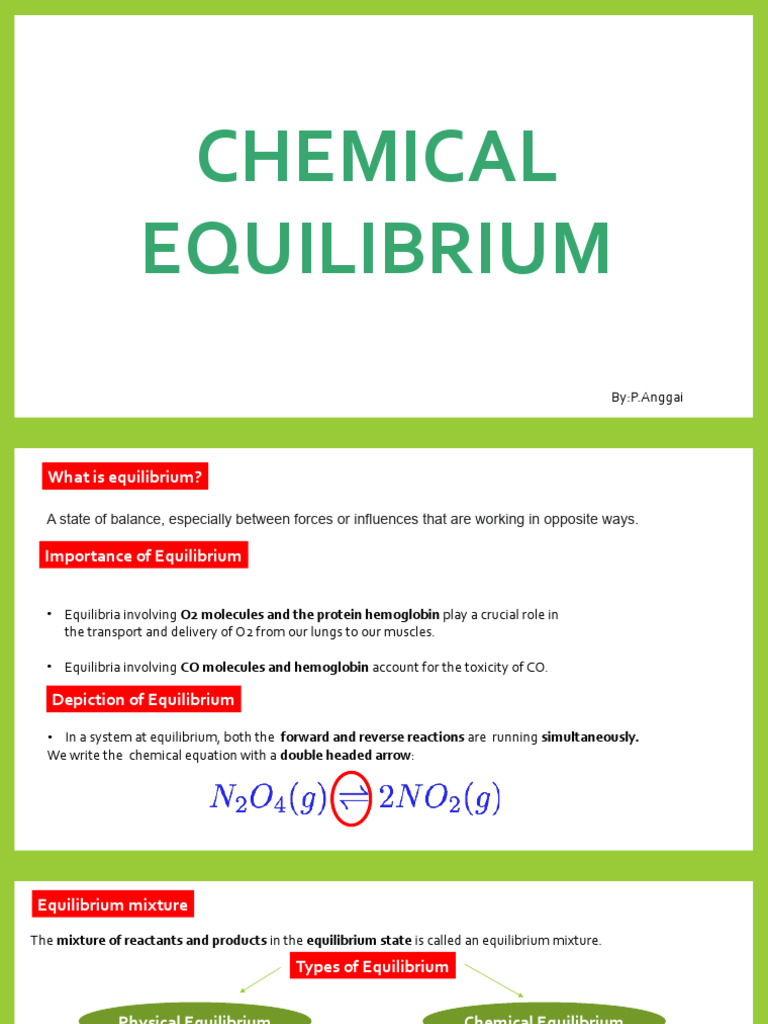 Chemical Equilibrium | Download Free PDF | Chemical Equilibrium ...