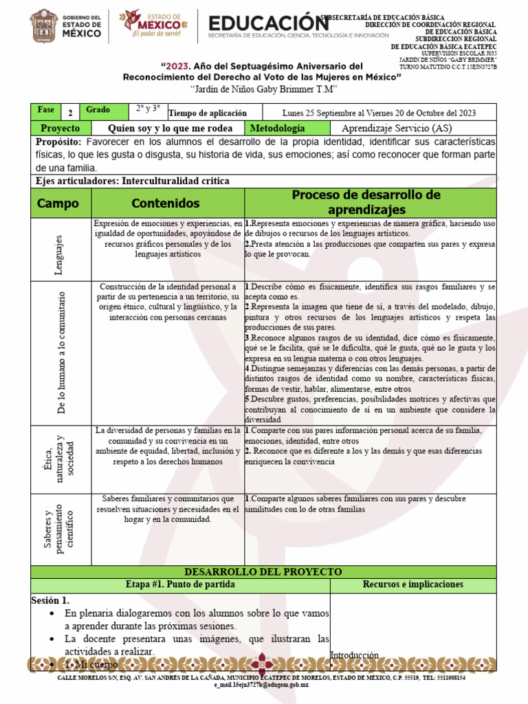 Proyecto Quien Soy | PDF