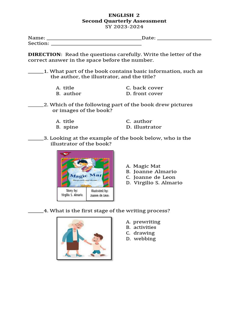 English 2 - Q2 - PT - New | PDF