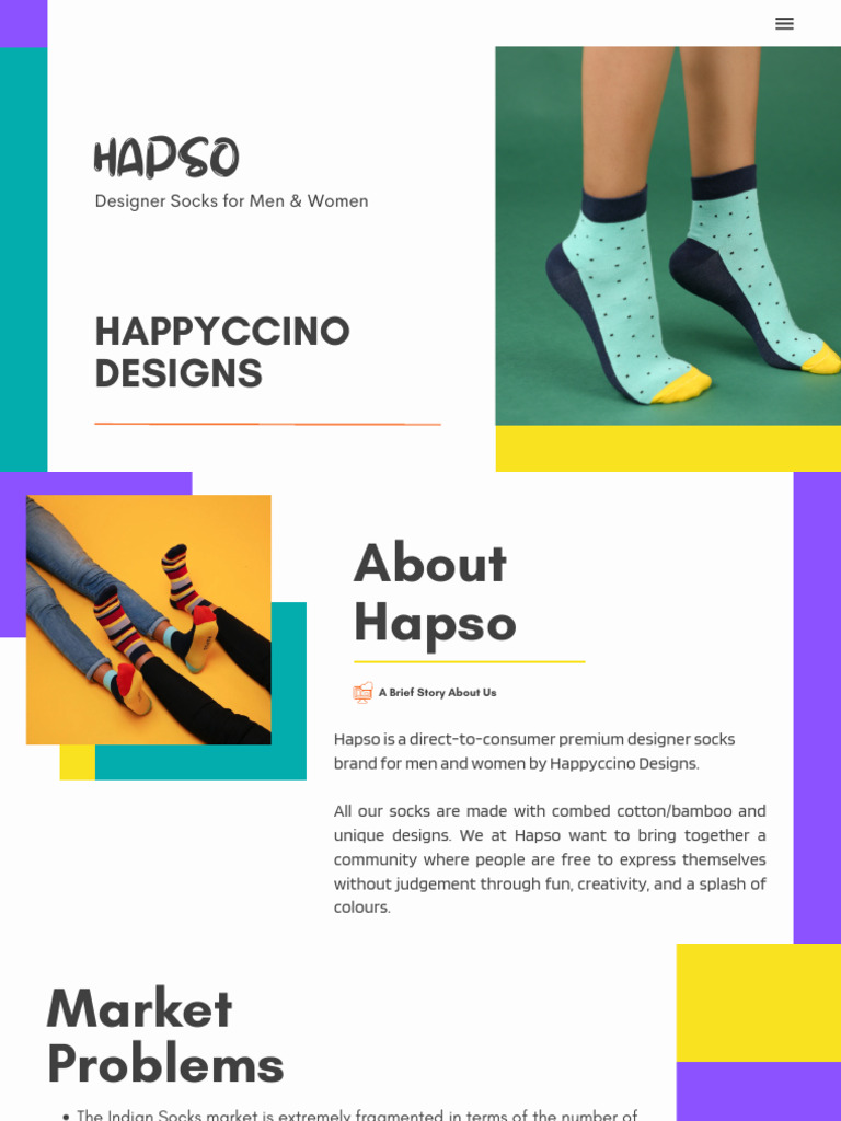 Hapso: Premium Designer Socks Brand | PDF | Brand | Retail
