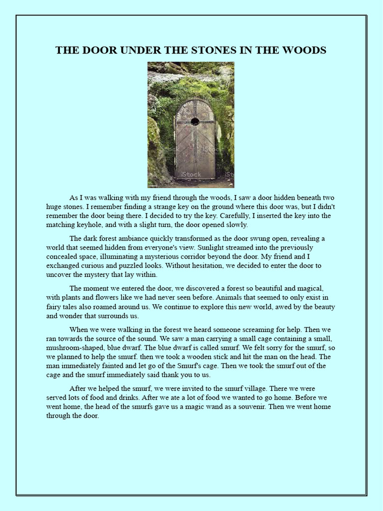 The Door Under The Stones in The Woods | PDF