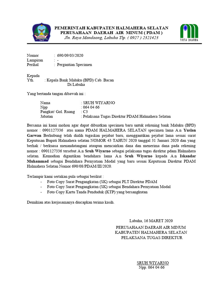 Surat Pemberitahuan Pensiun | PDF