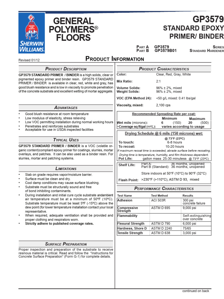 GP 3579 | PDF | Concrete | Epoxy