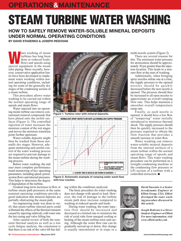 Steam Turbine Water Washing | PDF | Water | Steam