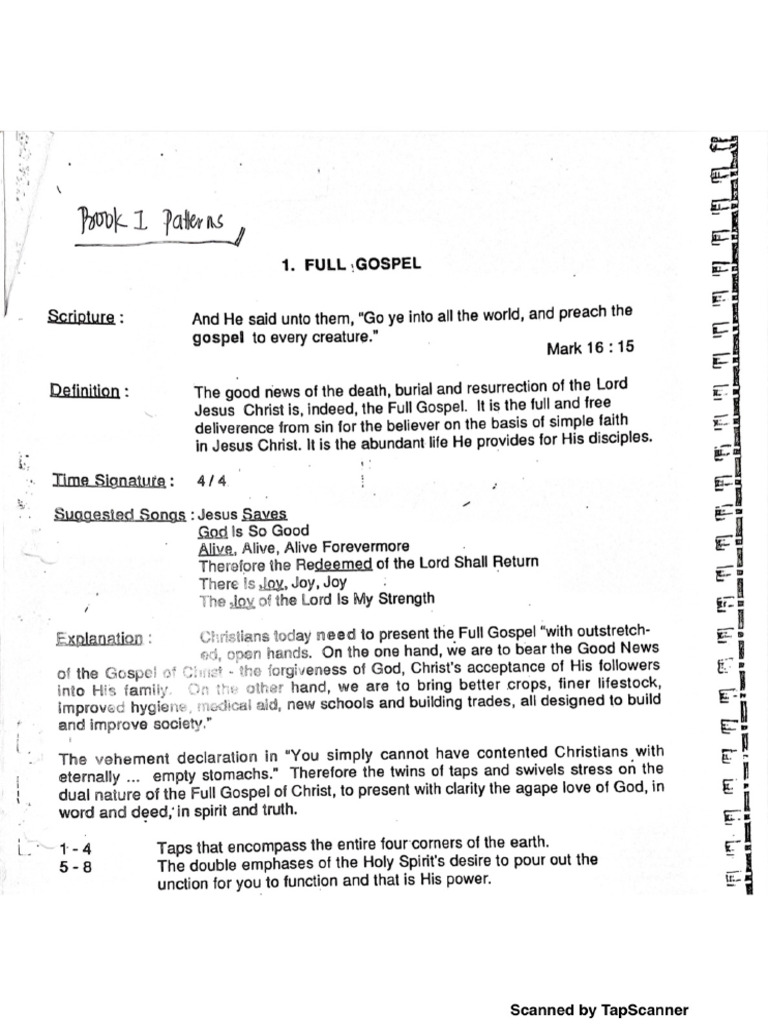 Tambourine Pattern Book 1 | PDF