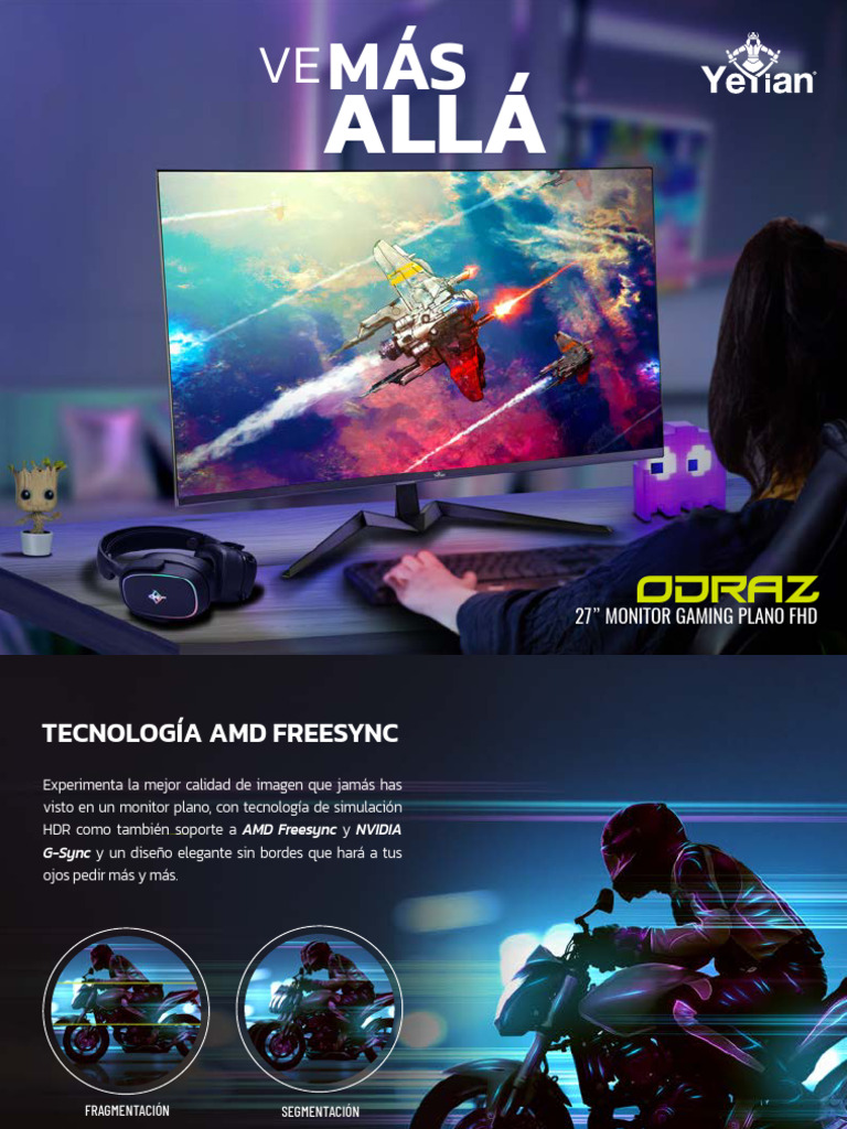 Monitor Gaming Odraz 27" FHD 165Hz | PDF | Informática | Hardware de la ...