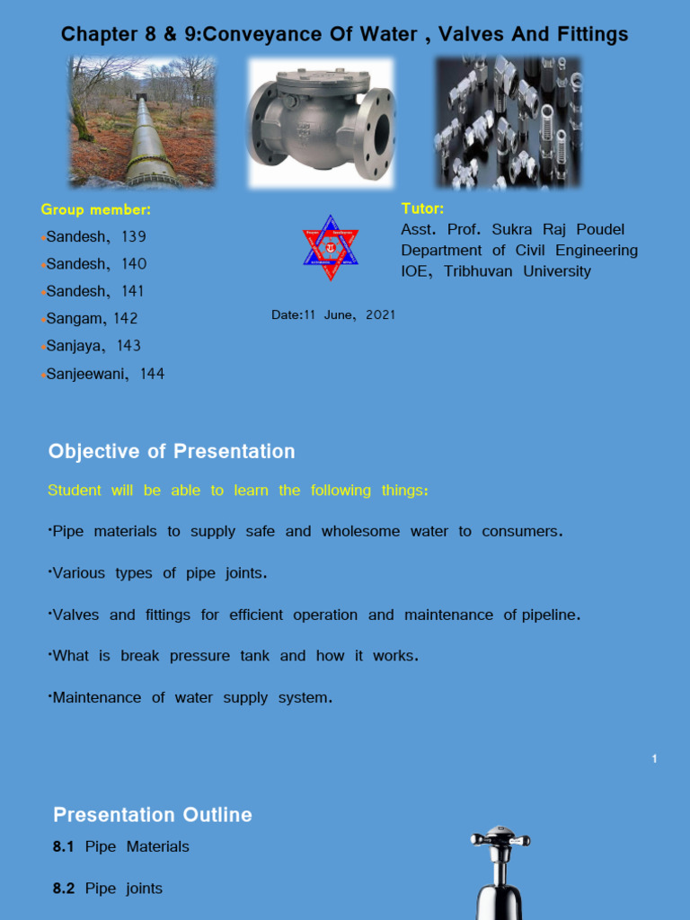 Chapter 8&9 Final | PDF | Pipe (Fluid Conveyance) | Plumbing