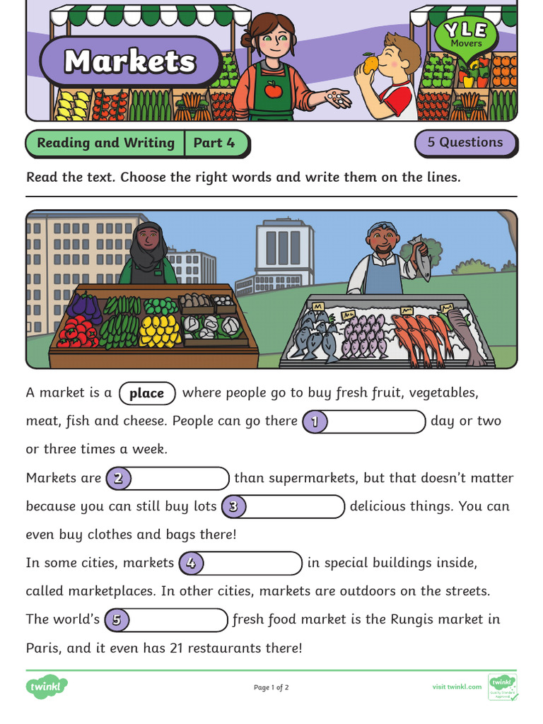 T e 1684139278 Esl Yle Movers Reading and Writing Part 4 Worksheet ...