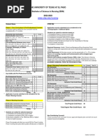 UTEP 2024-2025 BSN Degree Plan | PDF | Nursing