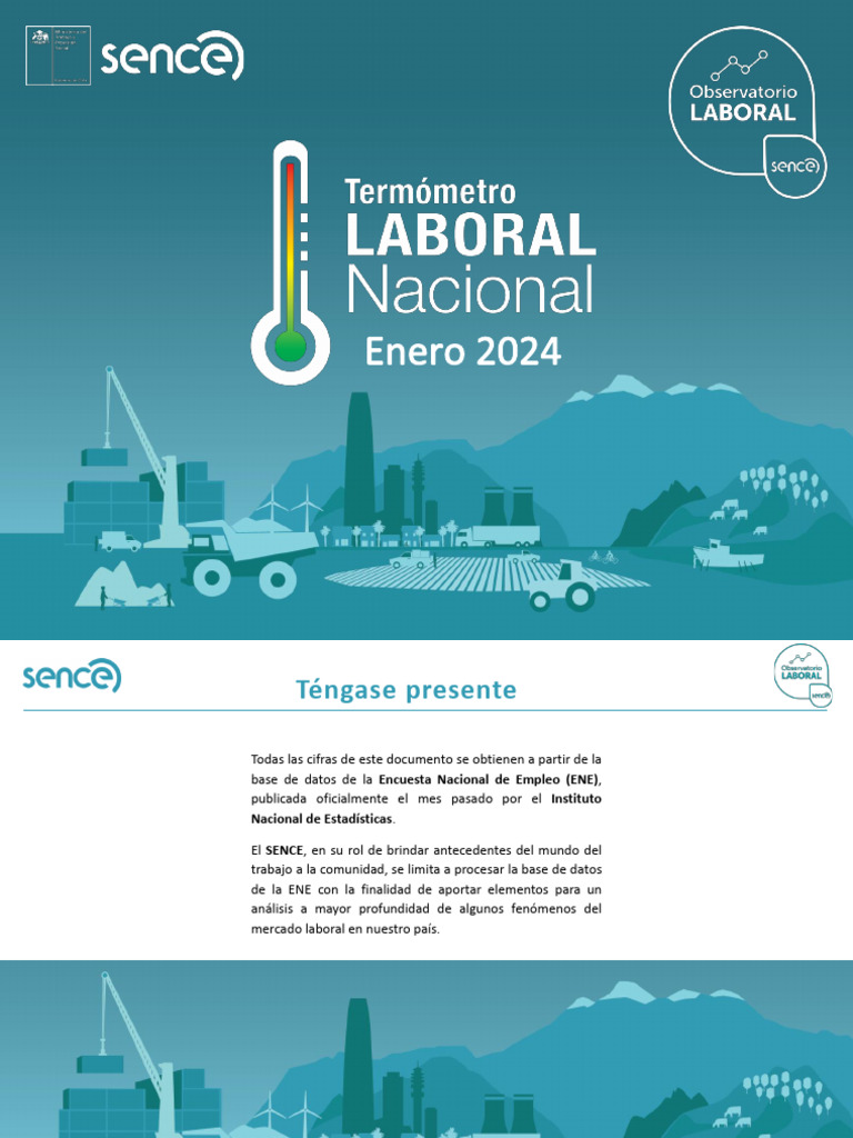 Termómetro Laboral Enero 2024 | PDF | Mercado (economía) | Economias