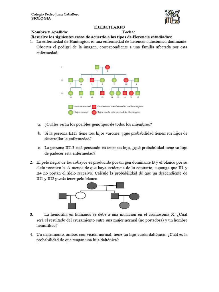 Biología - Herencia Ligada e Influída | PDF