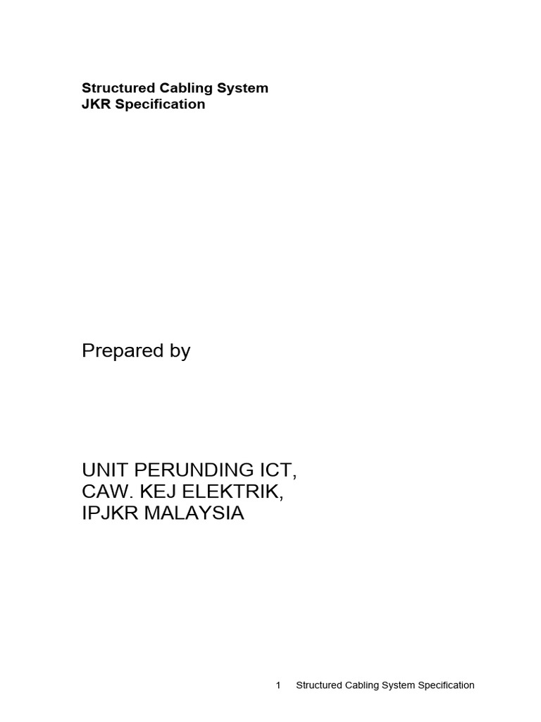 Structured Cabling For ICT System | PDF | Electrical Connector ...